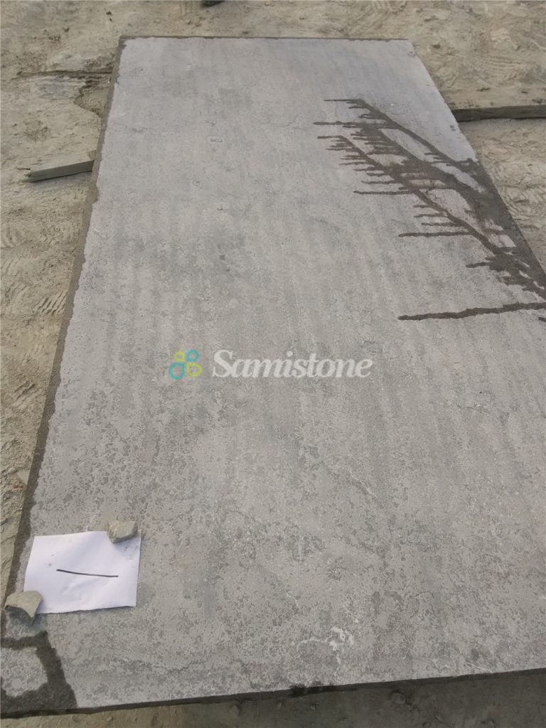 Samistone Blue Limestone Polished Slab Paver Outdoor