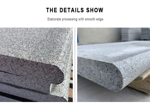 Samistone Dawn Black Granite New G684 Bullnose Coping China Factory - Samistone