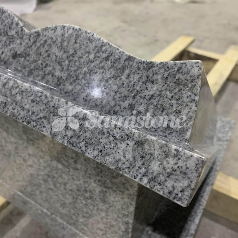 Wholesale Grey Granite Book Headstone Tombstone Design- Samistone