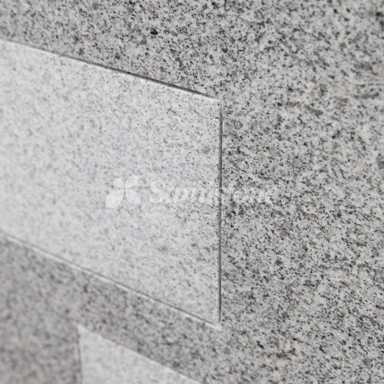 Wholesale Grey Granite Upright Tombstone Sand-blasted - Samistone