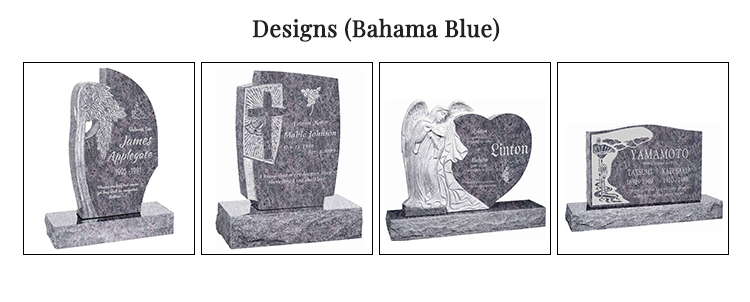 Wholesale American Style Blue Granite Headstone Blue Granite Tombstone ...