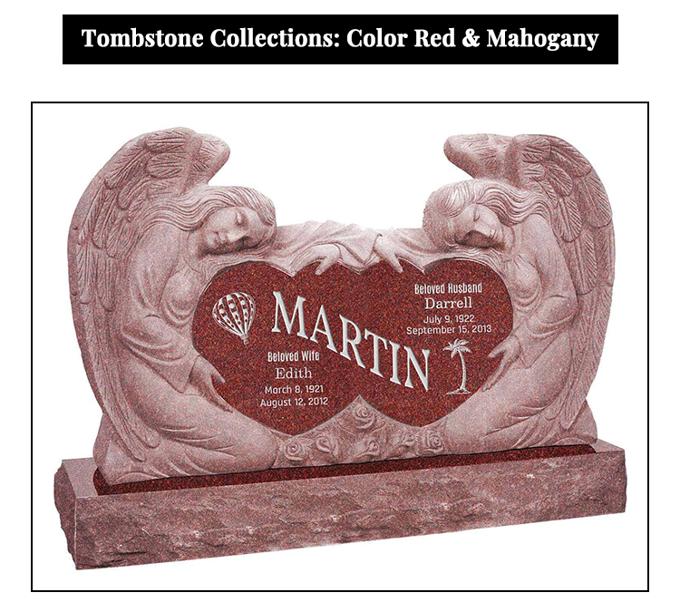 China Factory Customization Red Granite Headstone Wholesale Red Granite ...