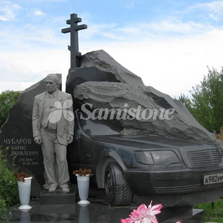 Wholesale Russian Portrait Granite Tombstone Manufacturer - Samistone